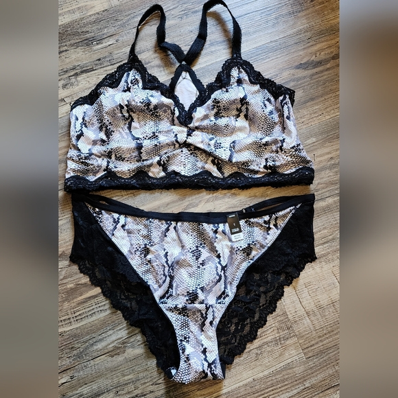 torrid | Intimates & Sleepwear | Torrid Snakeskin Bralette And Panty ...